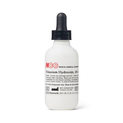 Potassium Hydroxide 10 Dropper Btl 2oz Medical Chemical Corporation