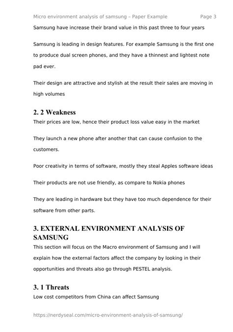 Micro Environment Analysis Of Samsung 2114 Words Nerdyseal