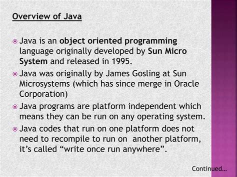Unit 1 Of Java Part 1 Basic Introduction Akr Pptx