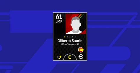 Gilberto Saurin Efootball Stats