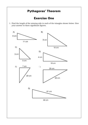 Introducing Pythagorass Theorem Teaching Resources