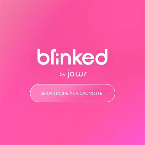 Blinked By Jaws Sur Linkedin Jusquau 31 Octobre Le Logo De Blinked Sera Rose Rose Pour