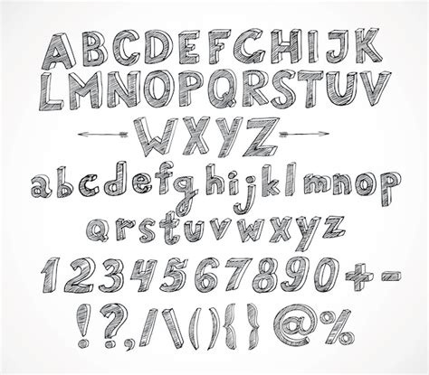 Premium Vector Font Effects Letter Vector