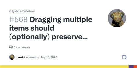 Dragging Multiple Items Should Optionally Preserve Intervals Between