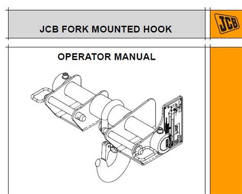 028 Jcb Fork Mounted Hook Operators Manual Service Repair Manuals Pdf