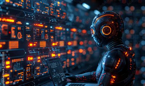 Data Science Engineer Programming Ai Control System Digital Technology Concept Modern Office