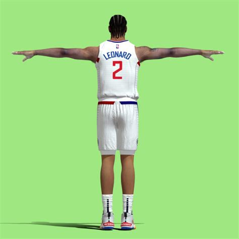 T P Rigged Kawhi Leonard Los Angeles Clippers 3dpassionnet
