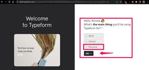 Typeform Create Your First Online Survey Form Dignited