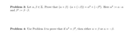 Solved Problem 3 Let A B E Z Prove That A Ba
