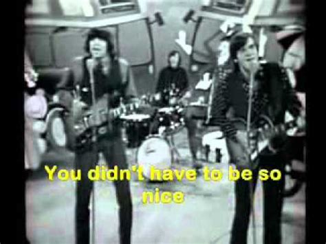 You Didnt Have To Be So Nice Lyrics Lovin Spoonful Youtube