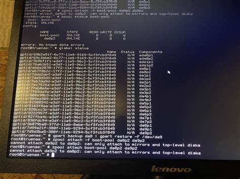 can t mirror error can only attach to mirrors and top level disks