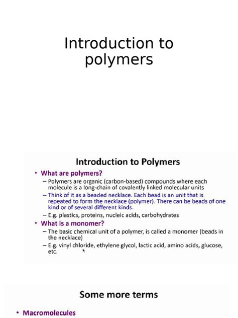 Introduction To Polymers Pdf