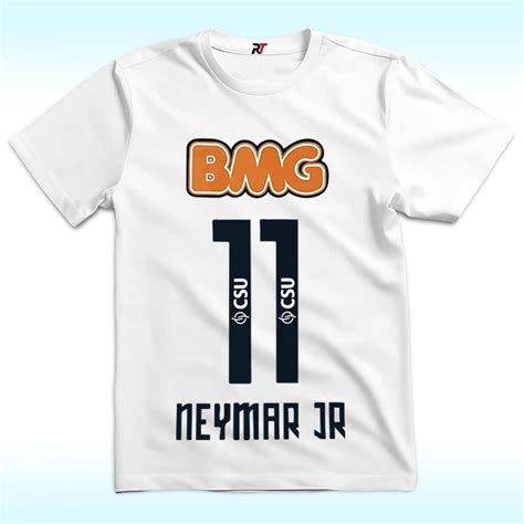 Neymar Jr 11 Santos Bmg Shirt Recitethis