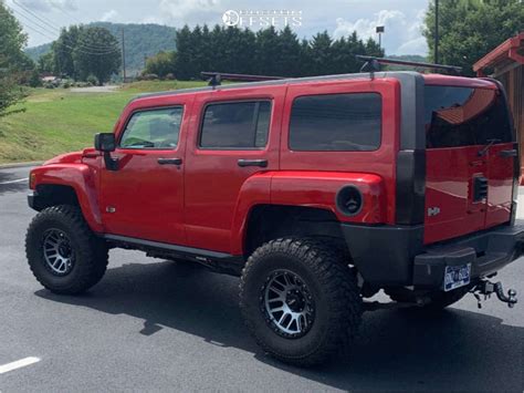 2009 Hummer H3 With 17x9 12 Vision Nemesis And 35125r17 Radar