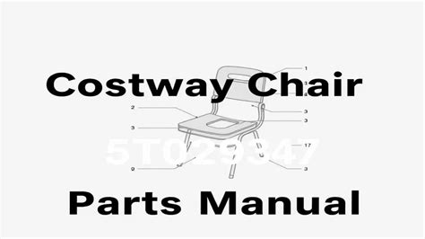 Costway Chair Model 5t0329347 Parts Manual Everything You Need To Know