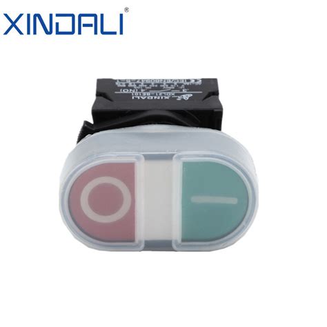 Xdl21 Eb9325 Double Head Spring Return Push Button Switch With Waterproof Cover China Push