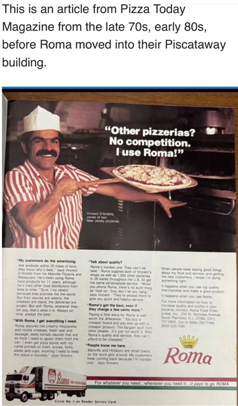 In Memory Of The Greatest Pizza Man Ever Existed From Manville Pizza Sir Vincenzo Daniello He