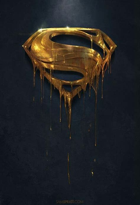Dripping Gold Superman Wallpaper Superman Superman Logo