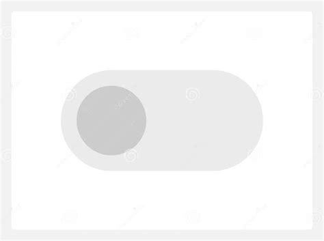 Inactive Toggle Button Ui Element Template Stock Vector Illustration Of Website Editable