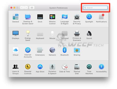 Search For A Particular Setting In Mac Os X System Preferences How To