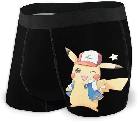 Po Ke Mon Pi Ka Chu Men S Boxer Briefs Short VOROY Sports Underwear For Teenagers Black Amazon