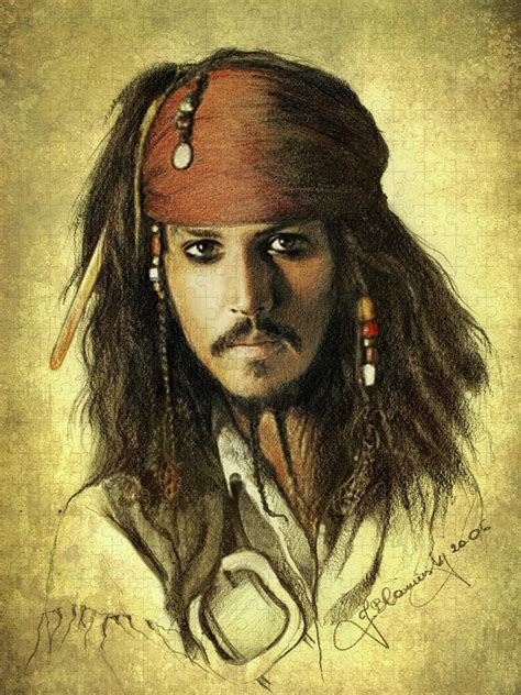 How To Draw Captain Jack Sparrow
