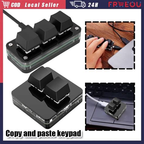 hot swappable 2 key keyboard with rgb copy paste keyboard rekeyable