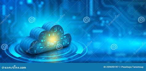 Cloud Computing Technology Internet Storage Network Stock Illustration Illustration Of