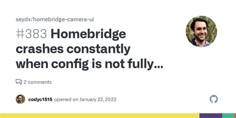 Homebridge Crashes Constantly When Config Is Not Fully Populated Issue Seydx Homebridge