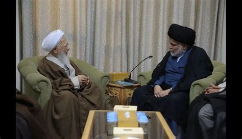 دیدار مقتدی صدر با آیت‌الله جوادی آملی در نجف اشرف دیدبان ایران
