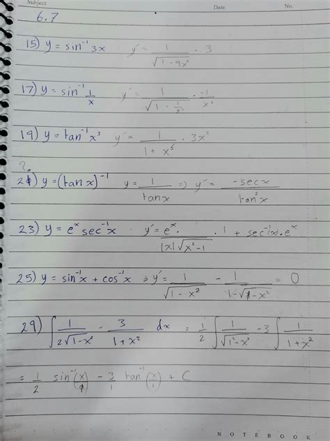 SOLUTION: derivatives and integrals of inverse trigonometric functions ...