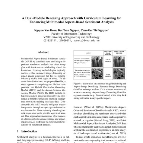 a dual module denoising approach with curriculum learning for enhancing
