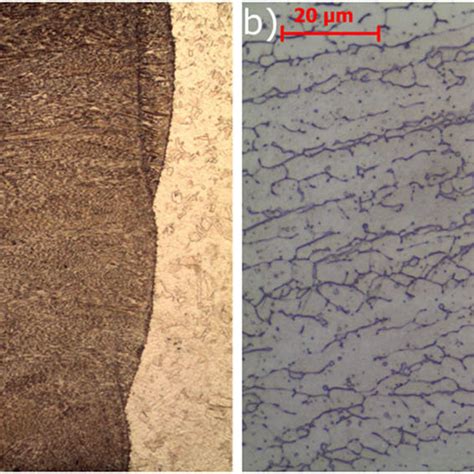 Microstructure In The Area Of The Second Weld A General View B Detail