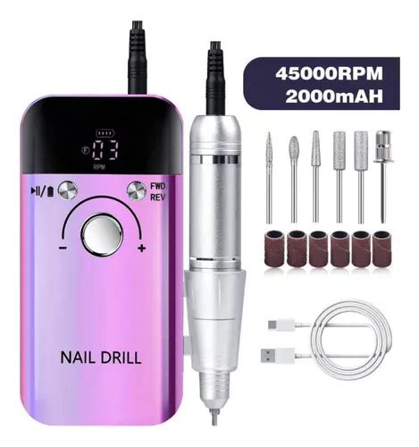 Dremell Recargable Para Uñas 45000rpm Edición Profesional Mercadolibre