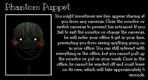 Phantom Puppet UCN Mechanics Mugshot By Fredboi Cuntbear Stan R Fivenightsatfreddys
