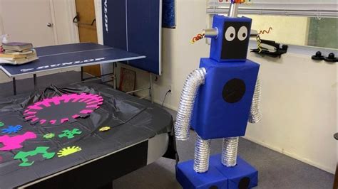 Cardboard Robot For Diy Decoration