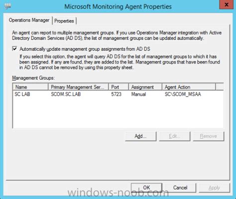 Scom 2012 R2 Agent On Service Manager Error “the Management Group