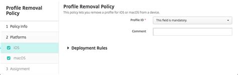 Profile Removal Device Policy Xenmobile Server Profile Removal Device Policy Xenmobile Server