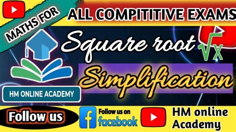 How To Simplify Square Rootssquare Rootwhat Is A Square Rootsimplify