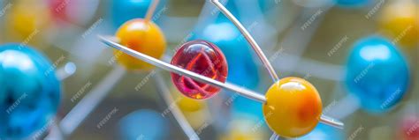 Colorful Orbiting Electrons Around Atomic Structure Premium Ai Generated Image