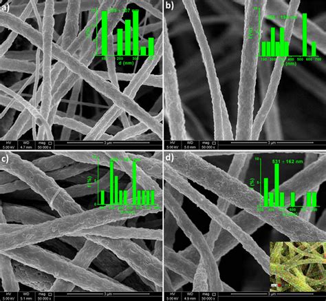 Sem Images And The Corresponding Fiber Distribution Histograms For Neat