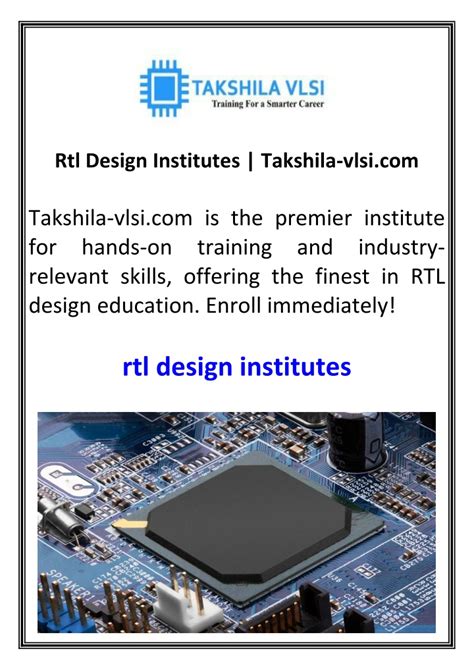 Ppt Rtl Design Institutes Takshila Powerpoint Presentation Id 13982767