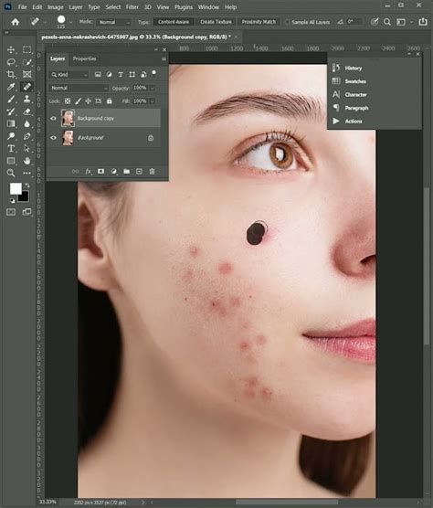 How To Use Spot Healing Tool Photoshop Shorts Viral Trending Photoshop Youtube