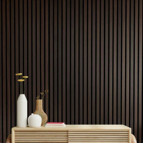 Slat Wall Panel Square Batten Slatted Composite Cladding Walnut 36m Composite 4u