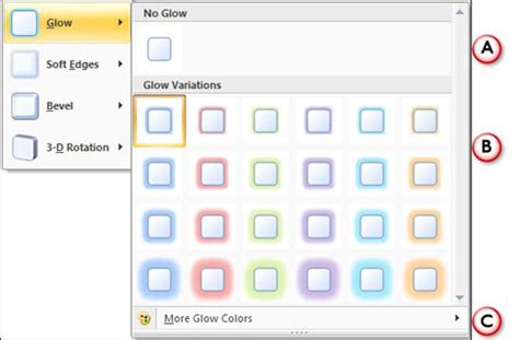 Apply Glow Effects To Shapes In Powerpoint 2007 For Windows