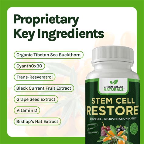 Stem Cell Supplements Stem Cell Restore Green Valley Naturals