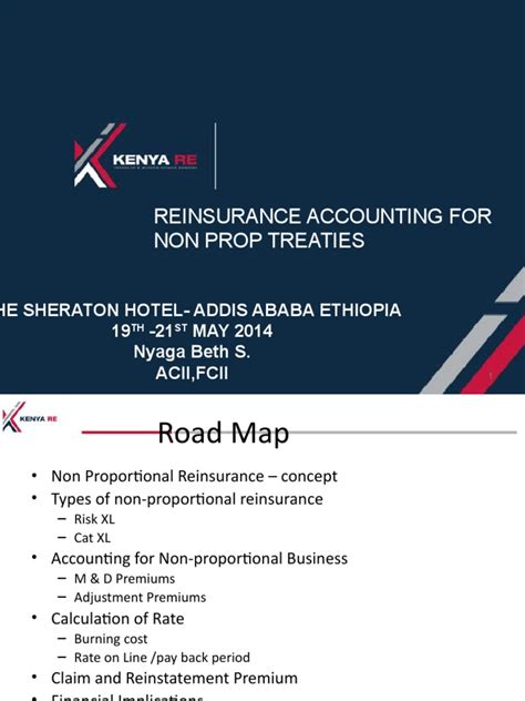 Accounting For Non Proportional Treaties Final Download Free Pdf