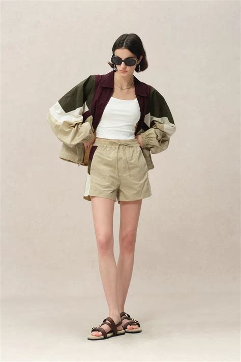 Trea Tracksuit Jacket And Track Shorts Set In Water Resistant Nylon