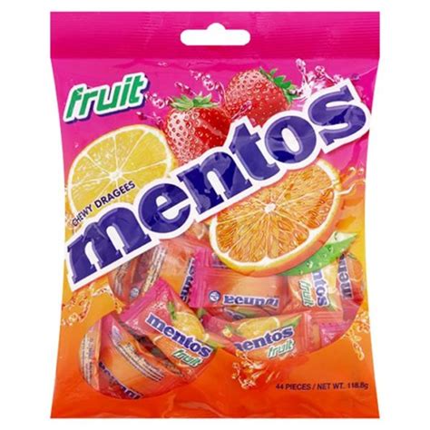 Конфеты жевательные Mentos смешанные фруктовые 118,8г./Mentos mixed ...