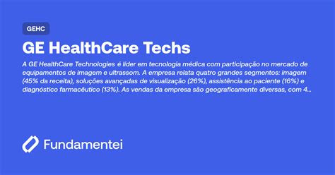 Gehc Ge Healthcare Techs Fundamentei